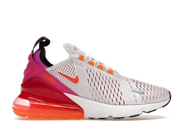 Nike Air Max 270 Sneakers - White/fuchsia Dream/active Fuchsia