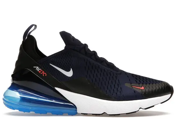 Nike Air Max 270 Sneakers - Midnight Navy Blue/bright Crimson/black