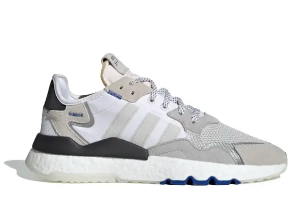 Adidas Nite Jogger Sneakers - Grey Two/cloud White/power Blue