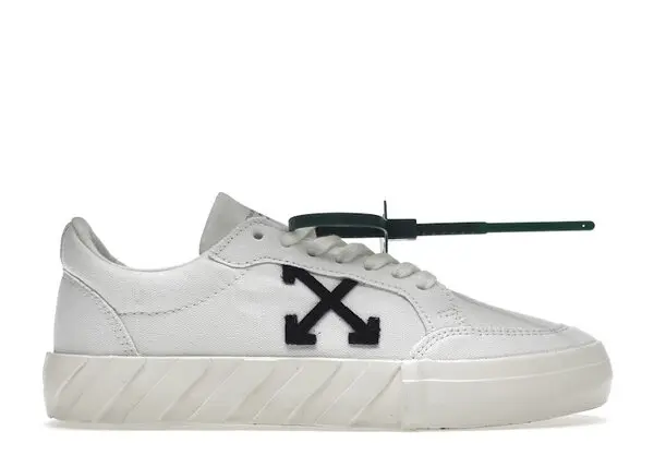 Off-White Vulc Low Canvas Sneakers - White/black