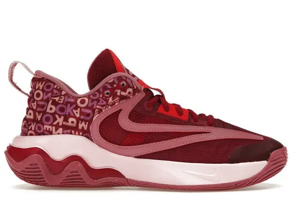 Nike Giannis Immortality 3 Alphabet Bros Sneakers - Noble Red/ice Peach/desert Berry