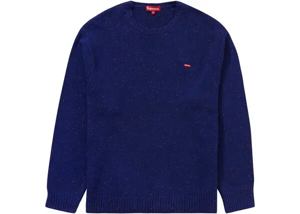 Supreme Small Box Speckle Sweater - Royal