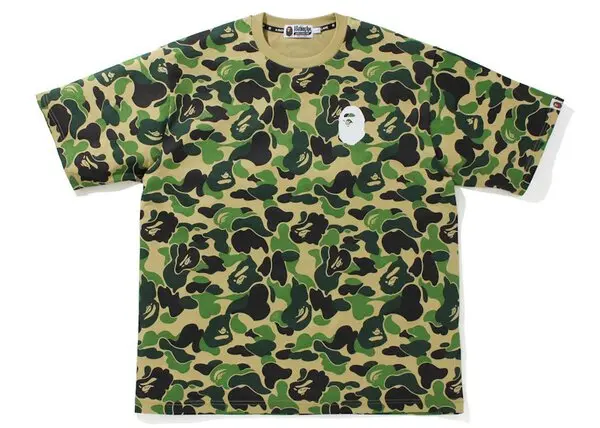 BAPE Big Abc Camo Ape Head Relaxed Fit Tee Shirt - Green