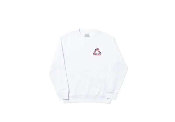 PALACE Split P3 Crew - White