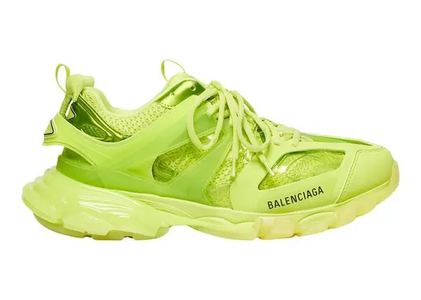 Balenciaga Track Clear Sole Sneakers - Neon Yellow