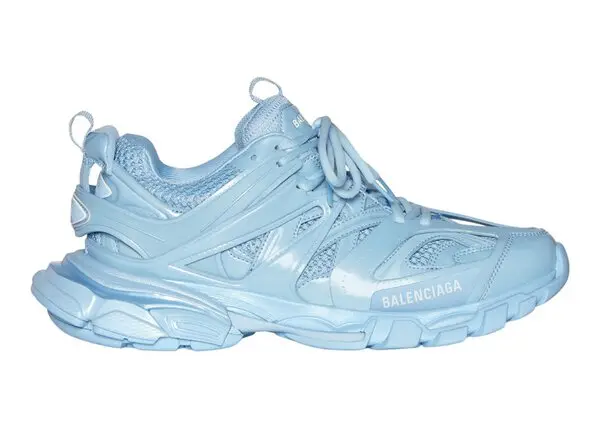 Balenciaga Track Metallic Sneakers - Light Blue
