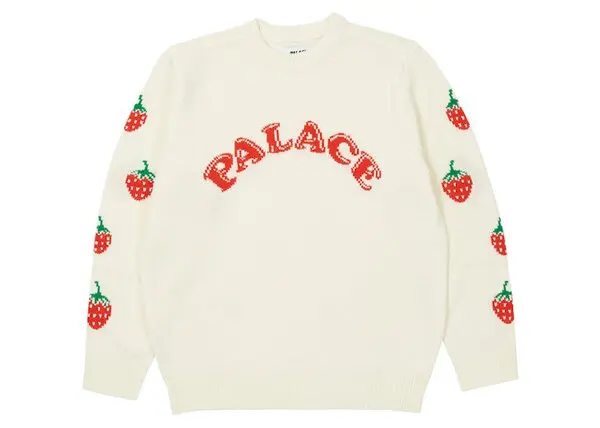 PALACE Strawberry Knit - White