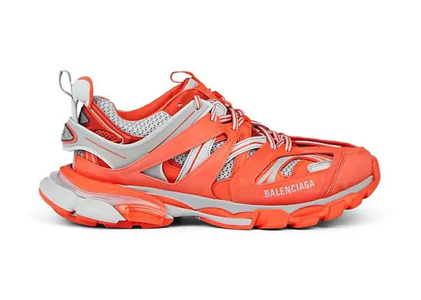 Balenciaga Trackin Sneakers - Orange/grey