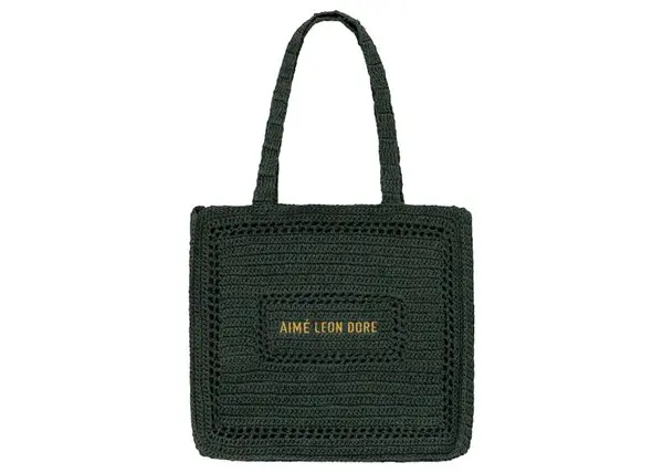 Aimé Leon Dore Crochet Tote - Green
