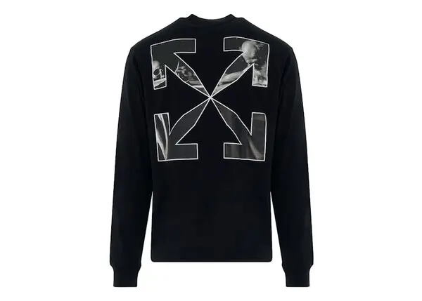 Off-White Caravaggio Arrow Skate Long Sleeve Tee Shirt - Black
