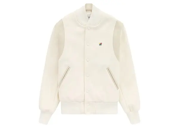Aimé Leon Dore Crest Varsity Jacket - Cream