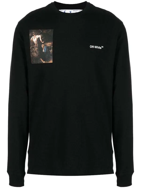 Off-White Off Off Caravag Lute Skate Long Sleeve Tee Shirtin