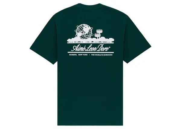 Aimé Leon Dore Unisphere Shortsleeve Tee Shirt - Green