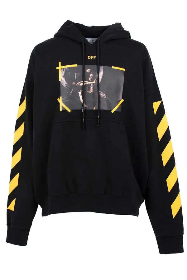 Off-White Diag Arrow Carav Mercy Skate Hoodie - Black/white