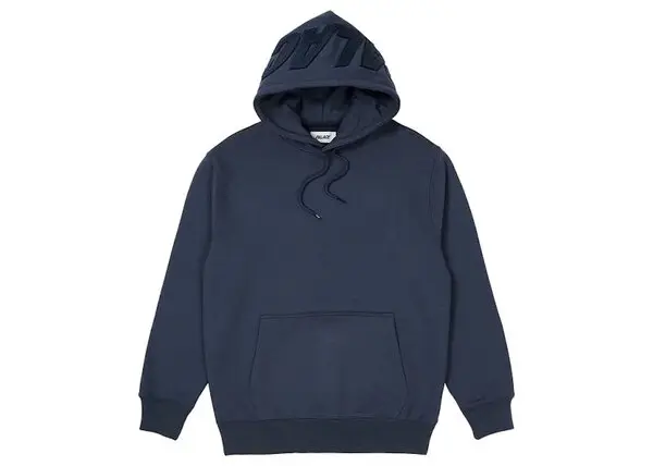 PALACE Spell Out Chenille Hood - Navy Blue