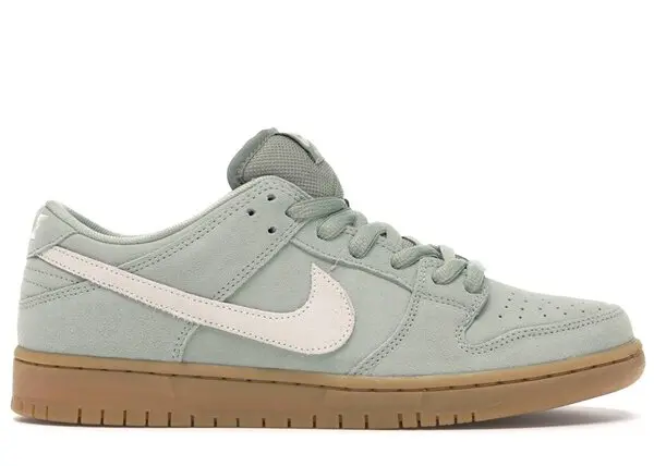 Nike Dunk Low Gum Sneakers - Island Green/white/gum Light Brown