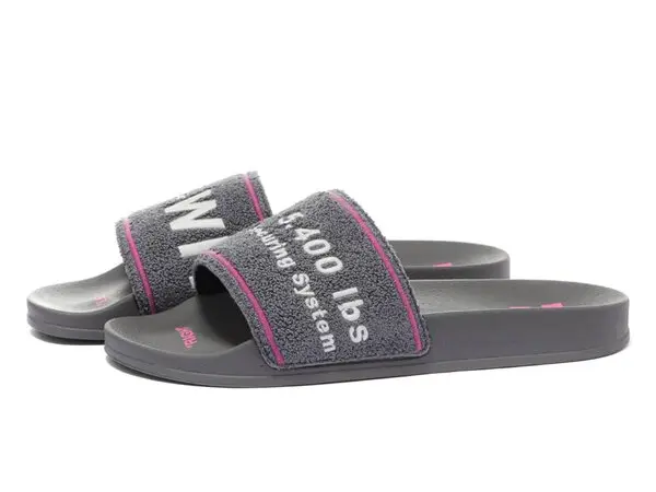 Off-White Chenille Embroidered Slides