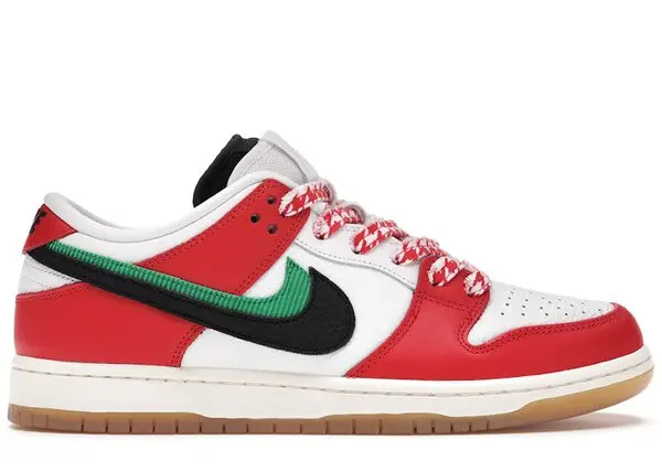 Nike Dunk Low Frame Skate Habibi Sneakers - White/black/green