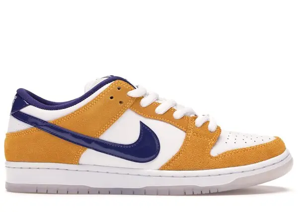 Nike Sb Dunk Low - White/regency Purple/laser Orange