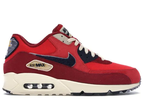 Nike Air Max 90 Varsity Pack Sneakers - University Red/blackened Blue/red Crush