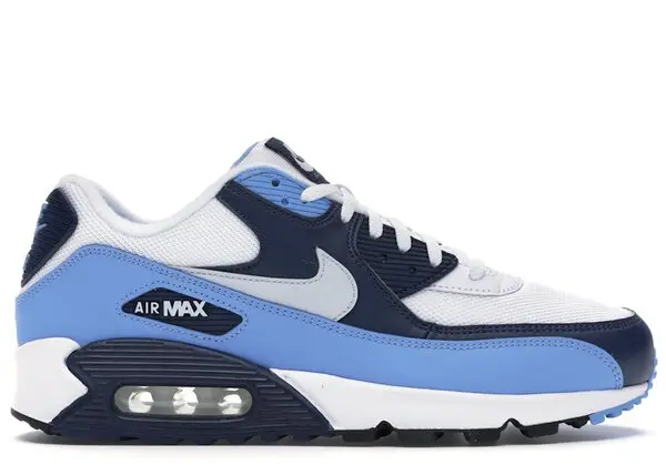 Nike Air Max 90 Unc Sneakers - White/pure Platinum/university Blue