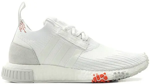 Adidas Nmd Racer Lace Up Sneakers - Cloud White/trace Scarelet Red