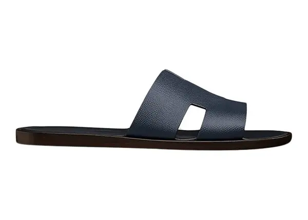 Hermès Izmir Sandal - Marine/brown
