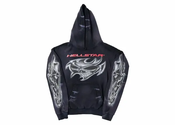 HELLSTAR Airbrushed Skull Hoodie