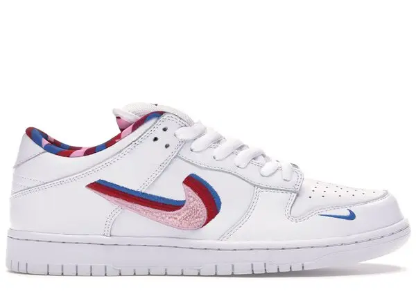 Nike Dunk Low Parra - White/red/pink