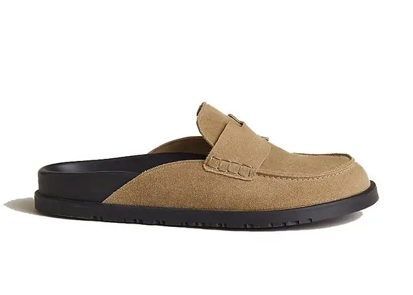 Hermès Go Mule Suede Calkskin