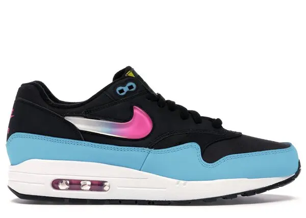 Nike Air Max 1 Jelly Swoosh Fuchsia - Black/laser Fuchsia/blue Fury