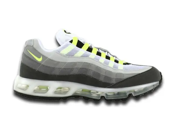 Nike Air Max 95 360 One Time Only Pack Sneakers - Neutral Grey/neon Yellow/medium Grey