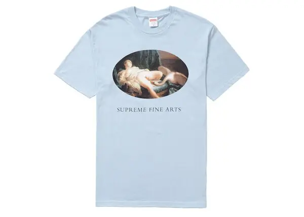 Supreme Leda And The Swan Tee Shirt - Light Blue