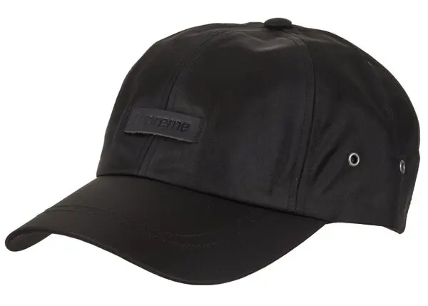 Supreme Leather Patch 6-panel Cap - Black