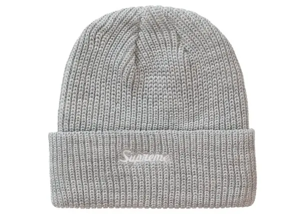 Supreme Loose Gauge Beanie - Heather Grey