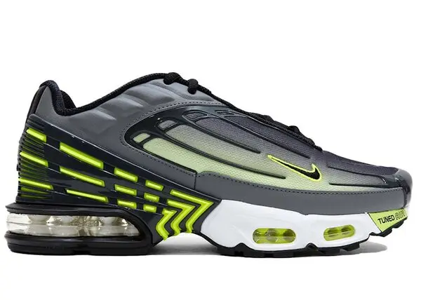 Nike Air Max Plus 3 Sneakers - Smoke Grey/dark Smoke Grey/lemon Venom