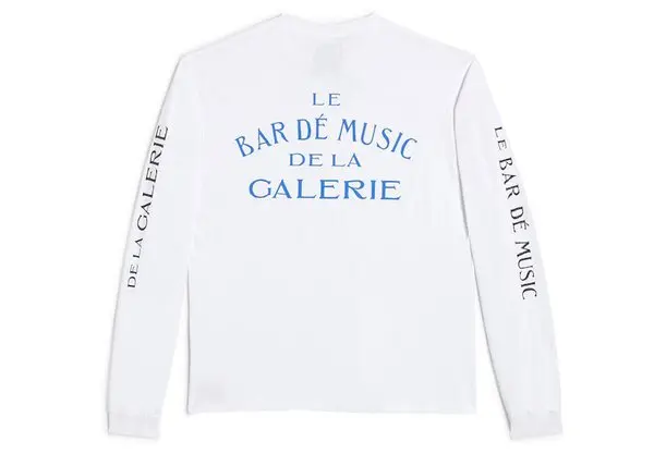 GALLERY DEPT. Le Bar Shop Long Sleeve Tee Shirt - White