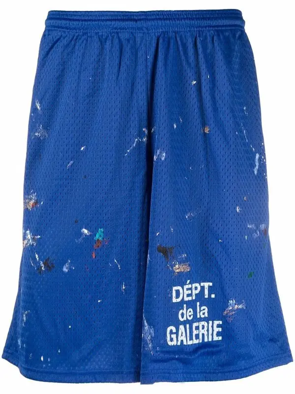 GALLERY DEPT. French Studio Gym Paint Short - Blue/white