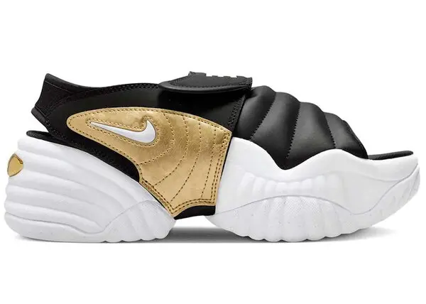 Nike Air Adjust Force Sandal - Black/metallic Gold/white