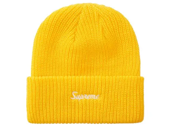 Supreme Loose Gauge Beanie - Yellow