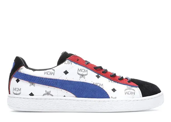 PUMA Suede Classic Mcm Sneakers - Whisper White/blue/puma Black