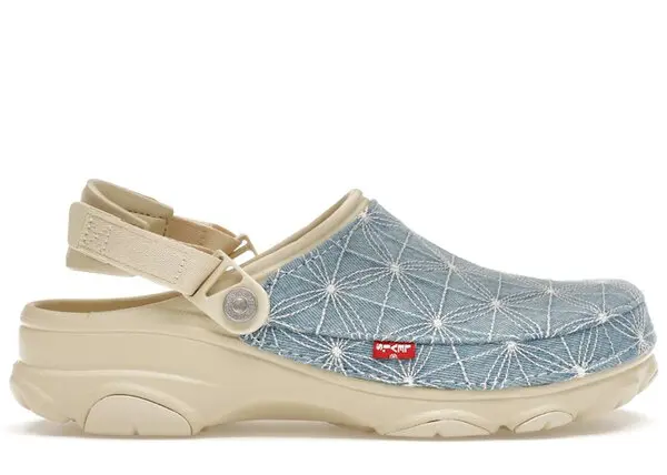 CROCS Classic All-terrain Clog Levi's Sashiko - Bone/blue