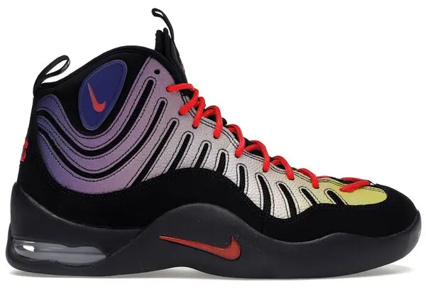 Nike Air Bakin Sp Supreme Gradient Sneakers - Black/speed Red