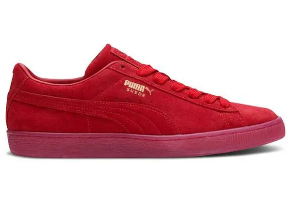 PUMA Suede Classicin Sneakers - Mono Gold/red