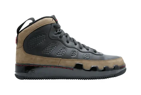 JORDAN Fusion Premier Olive Sneakers - Black/varsity Red/light Olive
