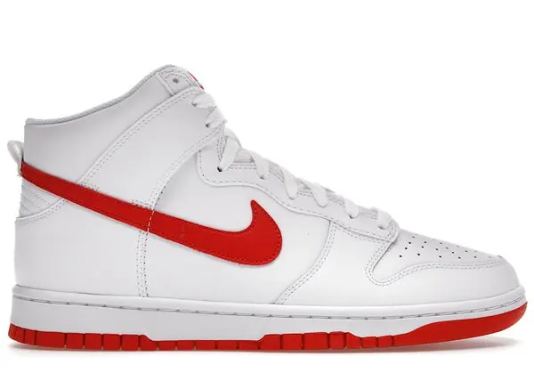 Nike Dunk High - White/picante Red