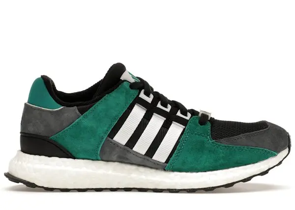 Adidas Eqt Support 93/16 Sneakers - Core Black/white/sub Green