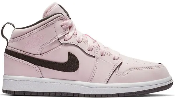 JORDAN 1 Mid Sneakers - Pink Foam/black/white