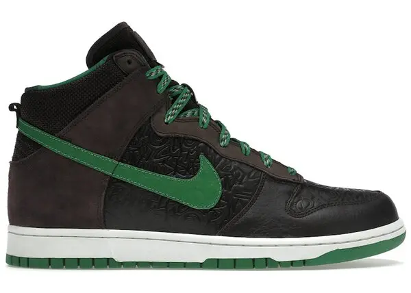 Nike Dunk High Stussy World Tour London Sneakers - Baroque Brown/classic Green