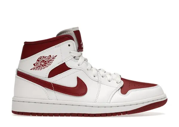 JORDAN 1 Mid Reverse Chicago - White/pomegranate